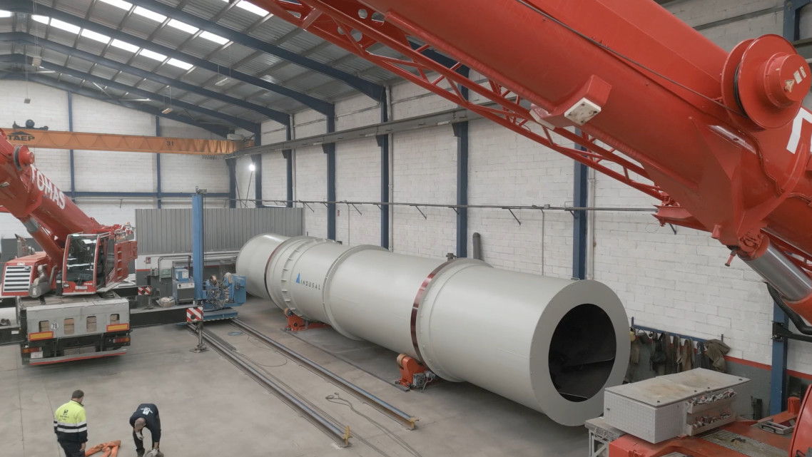 Diseño y fabricación de secadero rotativo - Indusal Maquinaria Industrial