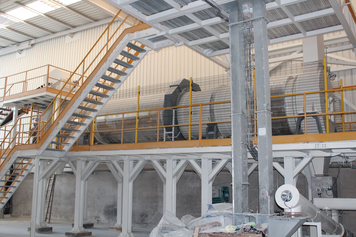 Nueva Instalación de secado de feldespato - Indusal Maquinaria Industrial